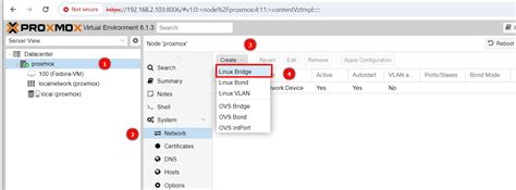 how to create a lxc container in proxmox