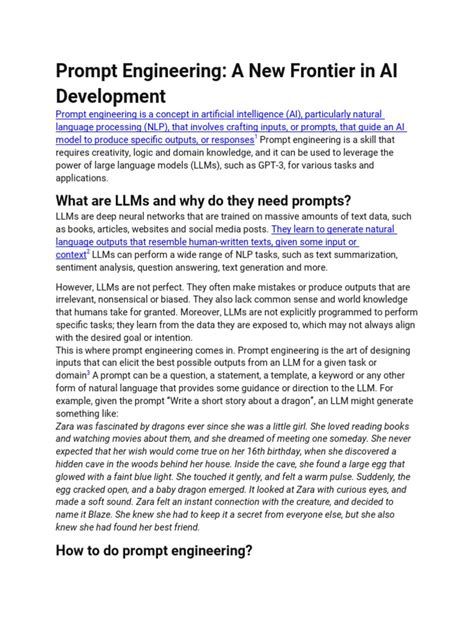 Prompt Pdf Artificial Intelligence Intelligence Ai And Semantics