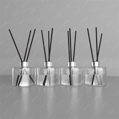 Premium Photo 3d Render Aroma Diffuser Mockup With Sticks With Space