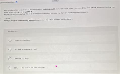 Solved g Enabled: Final ExamYou come back from winter break | Chegg.com