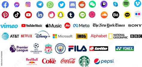 Vetor De Mega Bundle Of Social Media Icons And Most Popular World