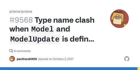 Type Name Clash When `model` And `modelupdate` Is Defined In The Schema