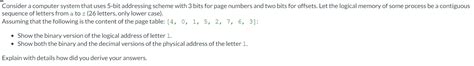 Solved Consider A Computer System That Uses Bit Chegg