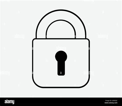 Padlock Lock Shape Secure Password Access Locked Denied Confidential Secret Vault Key Hole Icon