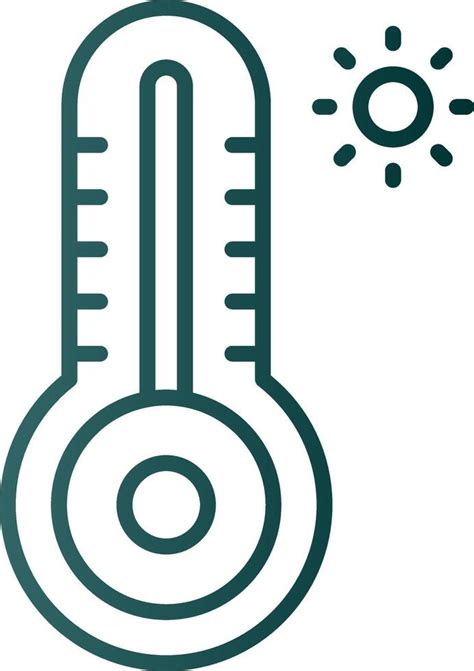 Thermometer Line Gradient Icon 43701350 Vector Art At Vecteezy