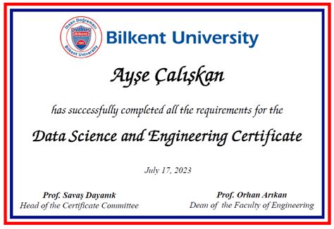 Data Science And Engineering Certificates Bilkent Üniversitesi