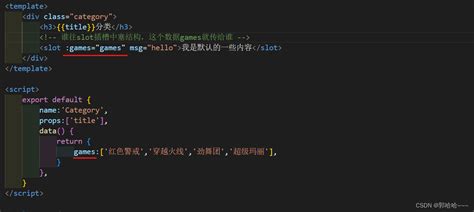 Slot插槽的使用方法如何调用插槽组件内部方法 Csdn博客