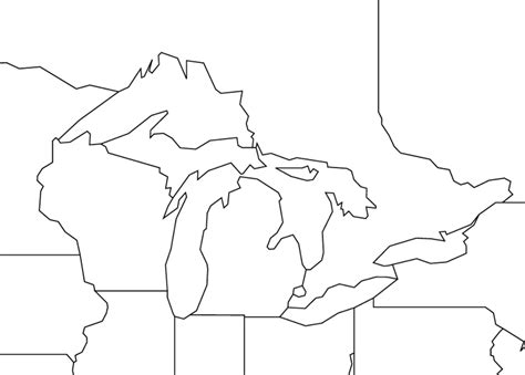 Map Of Great Lakes Region Us World Maps