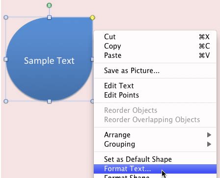 Rotate Text Within Shapes In PowerPoint For Mac