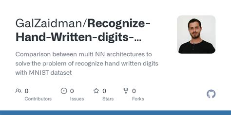 github galzaidman recognize hand written digits mnist dataset