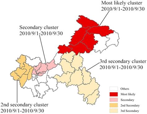 Spatiotemporal Clusters Of Ahc Cases In Chongqing From 2004 To 2018