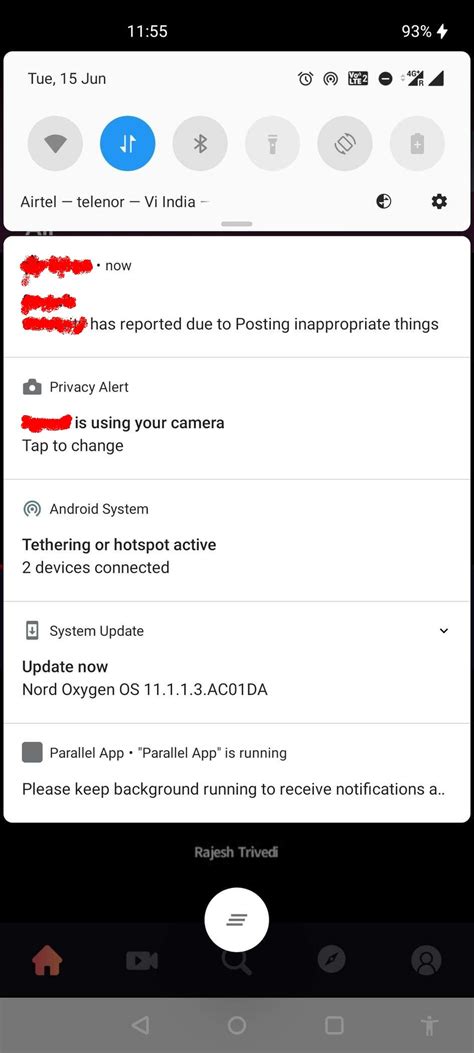 Android How To Remove App Is Using Camera Notification In One Plus Device After Vonage
