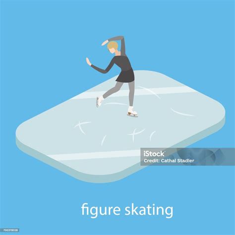 아이소메트릭 얼음 벡터 일러스트 레이 션의 피겨 스케이팅 선수 Championship에 대한 스톡 벡터 아트 및 기타 이미지 Championship 검은색 겨울