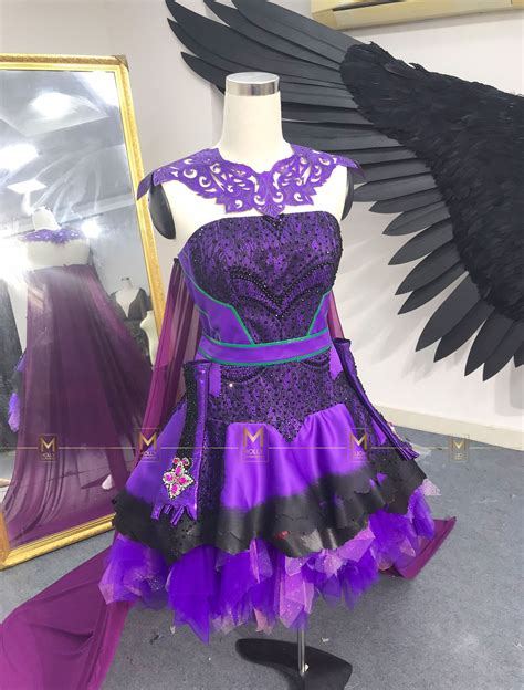 Mal Descendants Dress Mal Descendants Outfit Short Version Cosplay