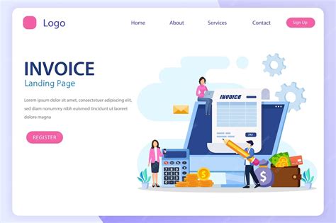 Premium Vector Online Digital Invoices Concept Vector Sending And Receiving Payment Using