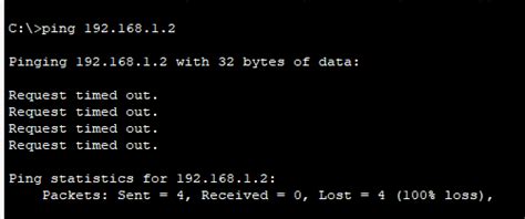 request timed out when pinging pc to switch cisco community