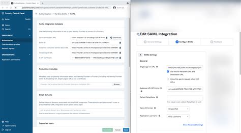 Authentication SAML Okta Palantir