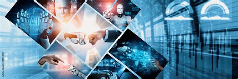 Human Interact With Ai Artificial Intelligence Virtual Assistant Robot