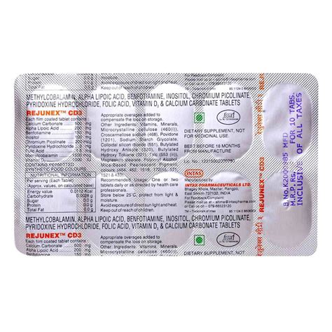 Buy Rejunex Cd3 Online 10 Tablets