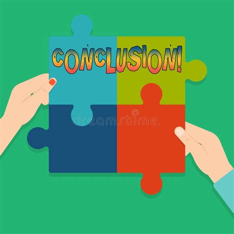 Conclusion Business Conceptual Colorful 3d Rendered Words