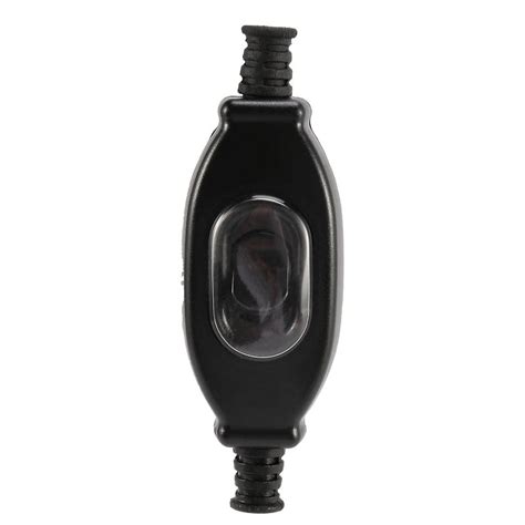 Hot 3a 250v 6mm Waterproof In Line Switch Cord Ip65 Round Wire Silver