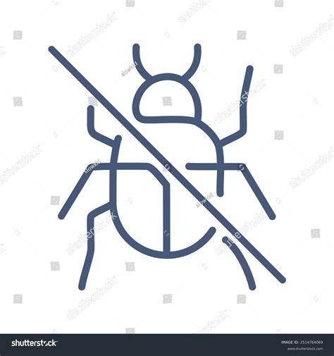 Bug Free Line Art Graphic Bug Stock Vector Royalty Free 2514764069 Shutterstock