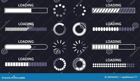 Load Indicator Loading Status Bar Round Buffer Download Progress And