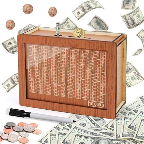 Money Saving Box 10k Cash Vault Savings Challenge Box For