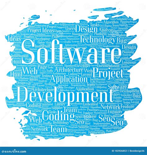 Vector Software Development Project Coding Technology Stock Vector Illustration Of Source