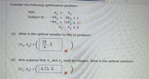 solved consider the following optimization problem min