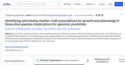 Identifying And Testing Marker Trait Associations For Growth And