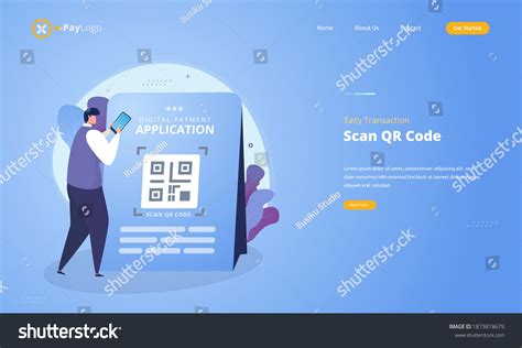 Scan Qr Code Payment Illustration Easy Stock Vector Royalty Free 1873818679 Shutterstock