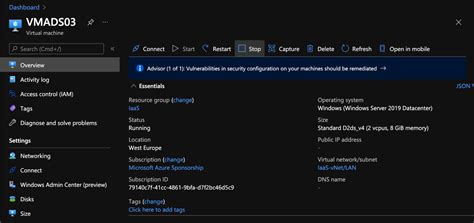 resizing the disk for azure vm