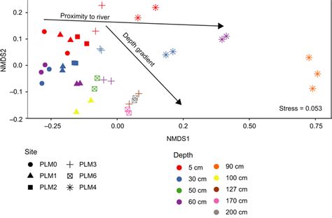 Abundance Of Key Metabolic Enzymes Cluster Samples According To Depth