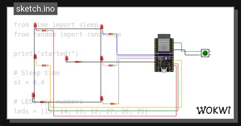 Electric Dice Wokwi Esp32 Stm32 Arduino Simulator