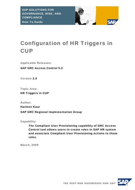 Pdf Hr Triggerspdf Sap Grc Ac 53 Dokumentips