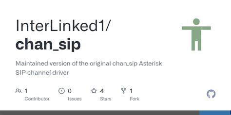 Github Interlinked Chan Sip Maintained Version Of The Original Chan Sip Asterisk Sip Channel