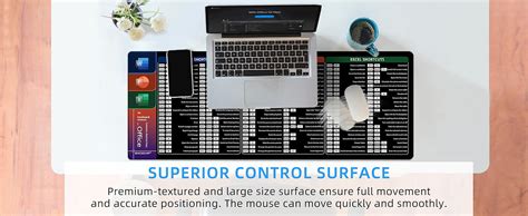 Excovip Gran Tapetes Para Mouse De Juegos De Computadora Mousepad Con Base De Goma