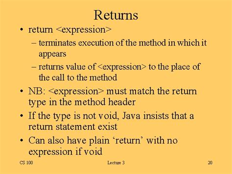 Returns