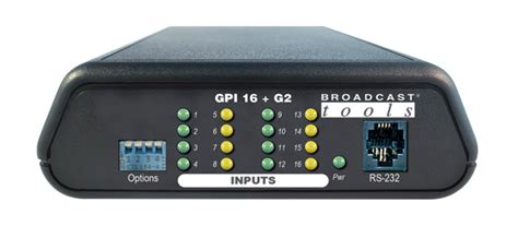 broadcast tools gpi 16 g2 serial usb gpi trigger interface