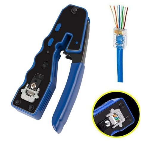 Ethernet Network Lan Cable Crimper Accurate Easy Stripping
