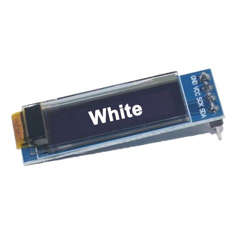 0 91 Inch 128×32 Oled Display Module White Soldered Controllerstech®