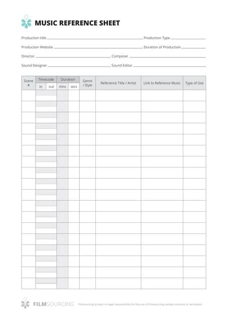 Sound Template Pdf