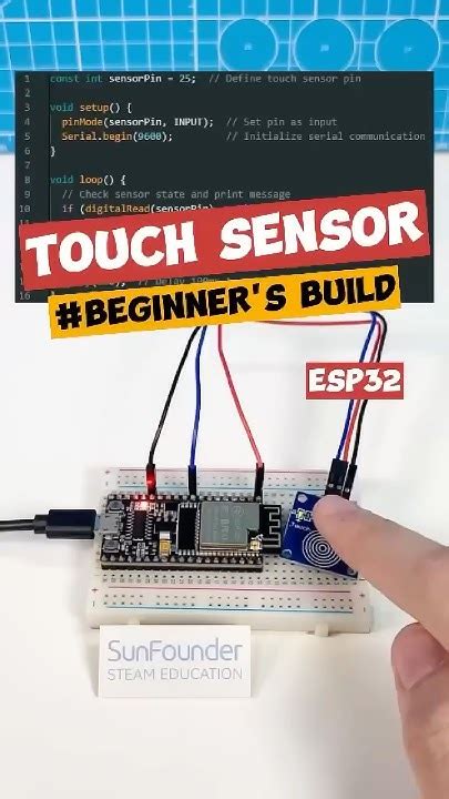 Esp32 Touch Sensor Project Arduino Electronics Engineering
