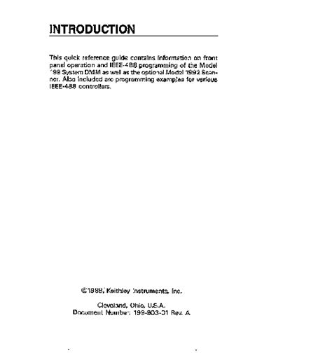 Keithley 1992 Iee Programming Of 199 Dmm 1988 Sm Service Manual Download Schematics Eeprom