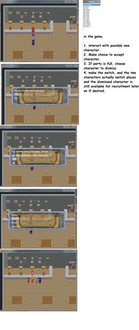 Character Swap Not Party Swap Event Or Simple Script Rpg Maker Forums