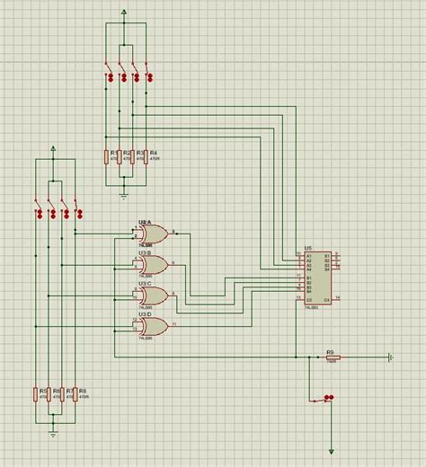sumador restador 4 bits con integrado 7483 en protoboard