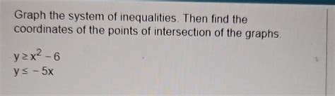 solved graph the system of inequalities then find the