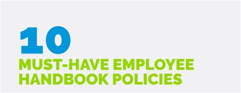 10 Must Have Employee Handbook Policies Gdi Insurance Agency Inc