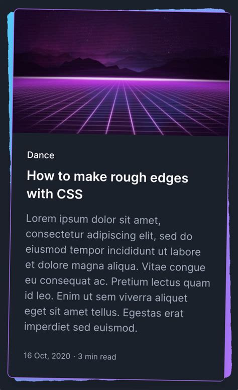 How To Make Rough Edges With Css And Svgs Daniel Jones